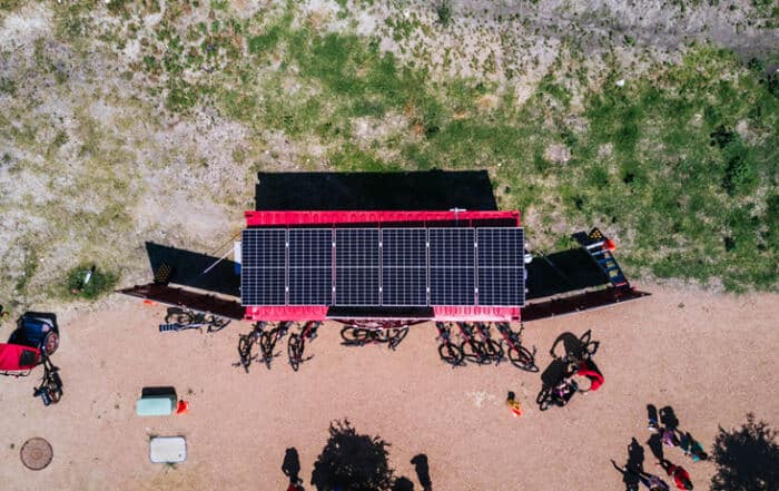Installing Solar Panels on a Shipping Container Structure | NATiVE Solar