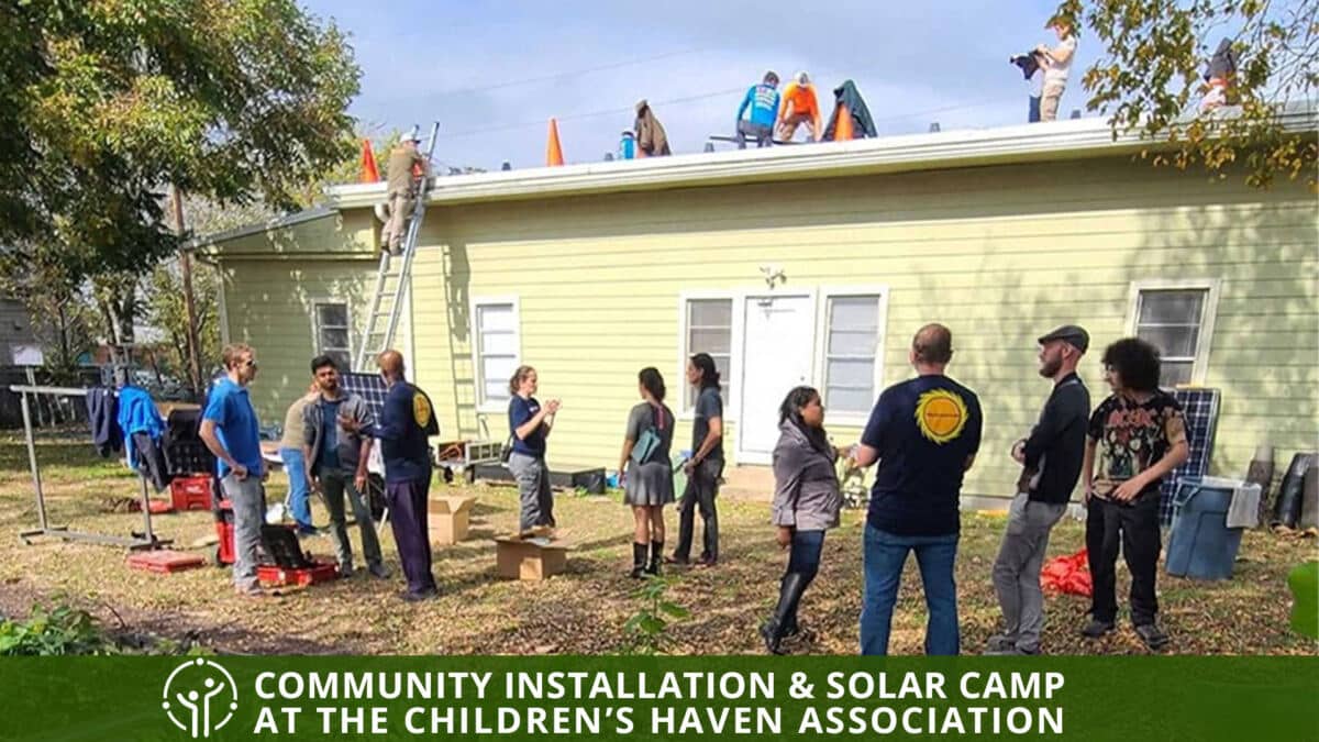 Community Installation & NATiVE Solar Camp at The Children’s Haven